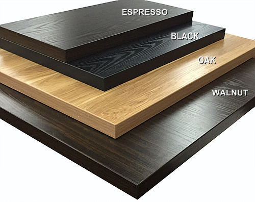 Self Edge Laminated Restaurant Table Tops (In Stock) - Bistro Tables ...